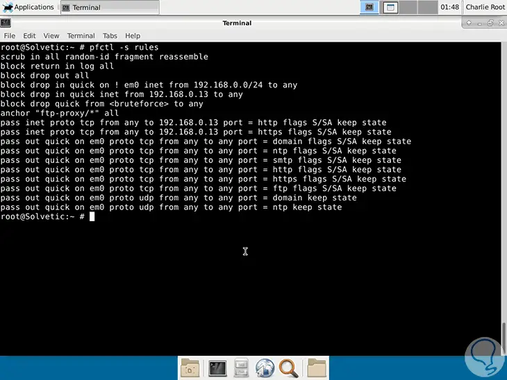 How to configure firewall in FreeBSD with PF Linux