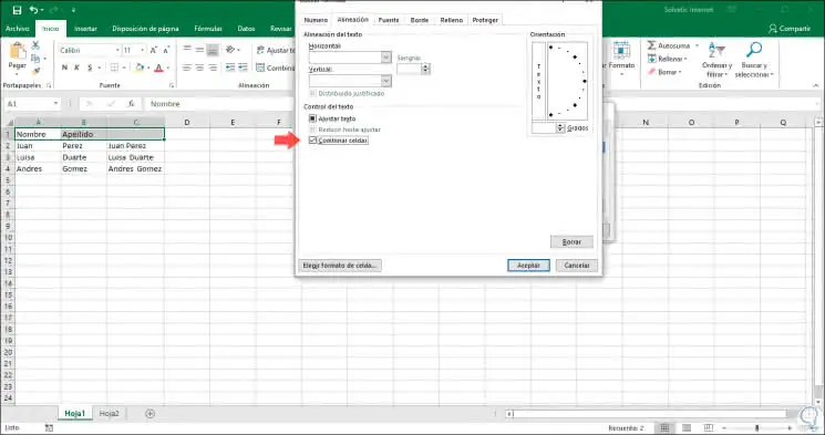 How To Combine Or Split Excel 2019 And Excel 2016 Cells