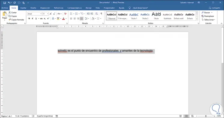 How to change from uppercase to lowercase Word 2019