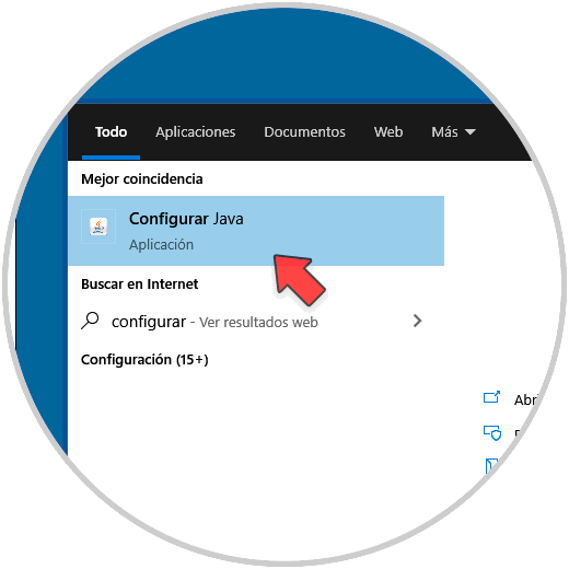 JAVA Control Panel In Windows 10 Open