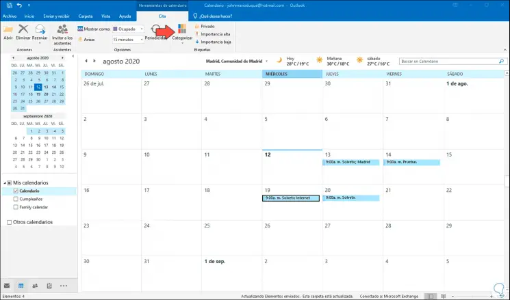 Change Colour Of Events In Outlook Calendar 2024 Calendar 2024 All 