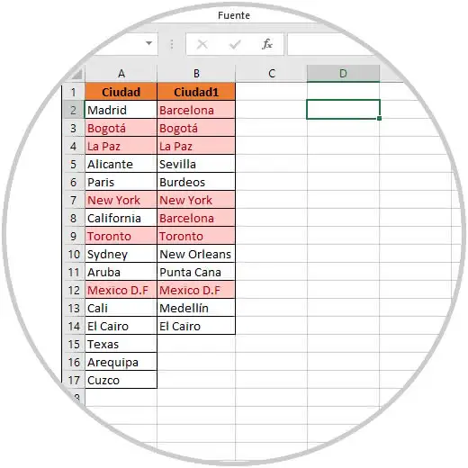Compare Two Excel 2019 Columns To Find Differences And Duplicates